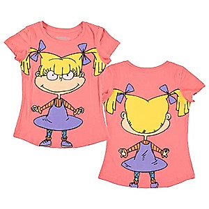 Girls Angelica Rugrats T-Shirt - Girls 4-16 Coral