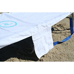 Ostrich Chaise - Custom Fitted Towel, White