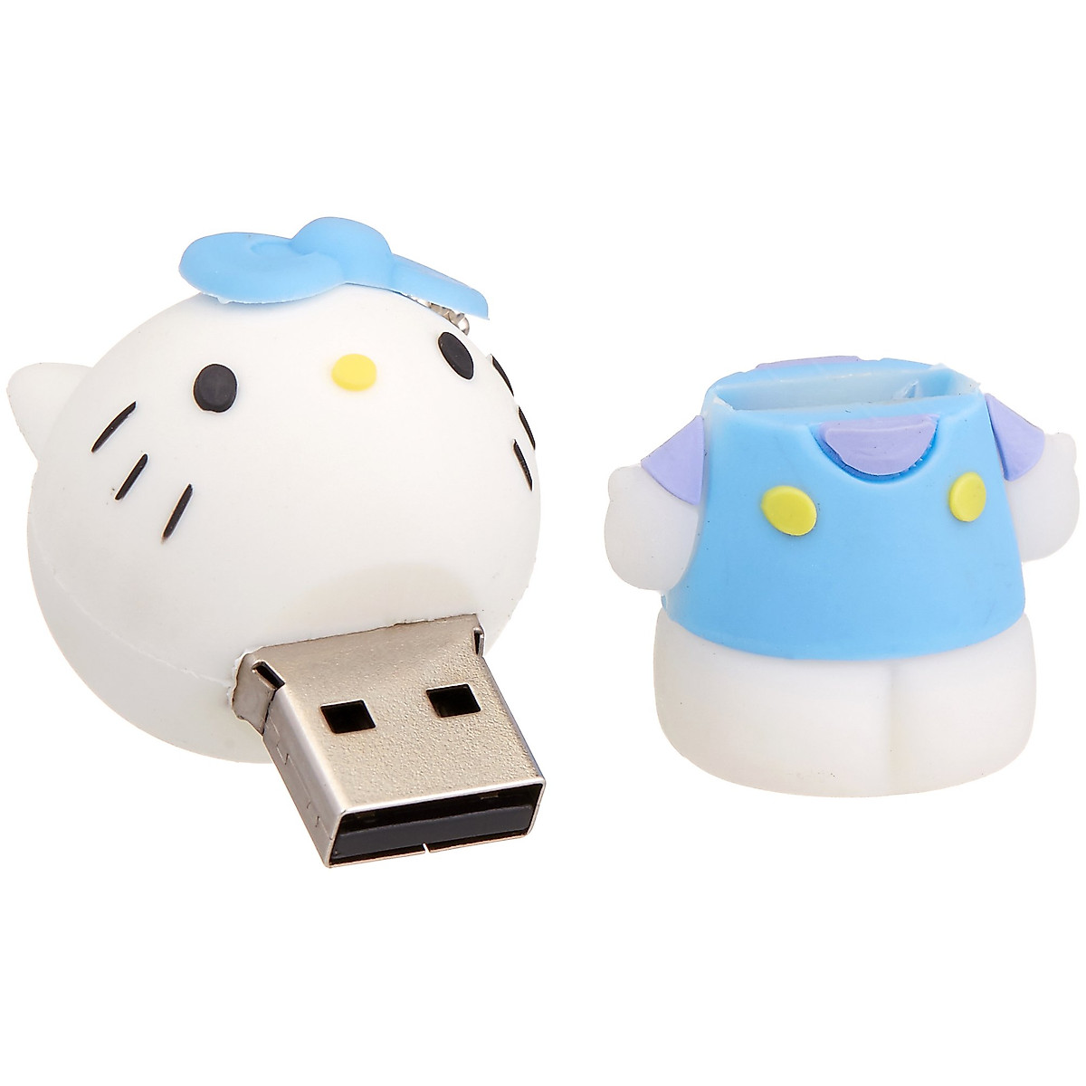 USB 8GB Blue Hello Kitty Flash Drive Memory Stick Keychain + Gift Box