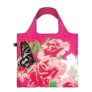 LOQI Prima Carnation Reusable Shopping Bag, Multicolor