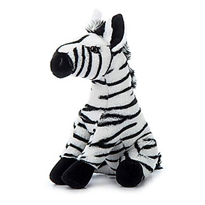 The Petting Zoo Zebra Stuffed Animal, Gifts for Kids, Wild Onez Zoo Animals, Zebra Plush Toy 12 inches