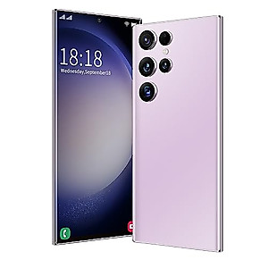 Echoamo 5G Unlocked Cell Phones, 8G+256GB Dual Sim Mobile Phone, C23 Smartphone Unlocked, 6.8 inch Screen Android Phone 13+24MP, 6000mAh,Fingerprint Lock&Face ID (Pink)