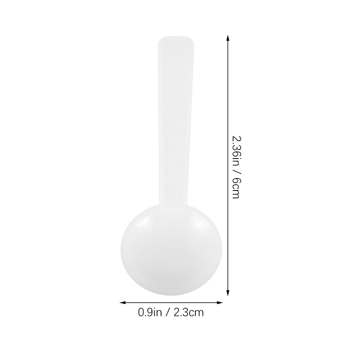 100pcs Micro Labs Liquid Measuring 1 Gram Static Plastic Tiny Scoop for Home Laboratory Kitchen