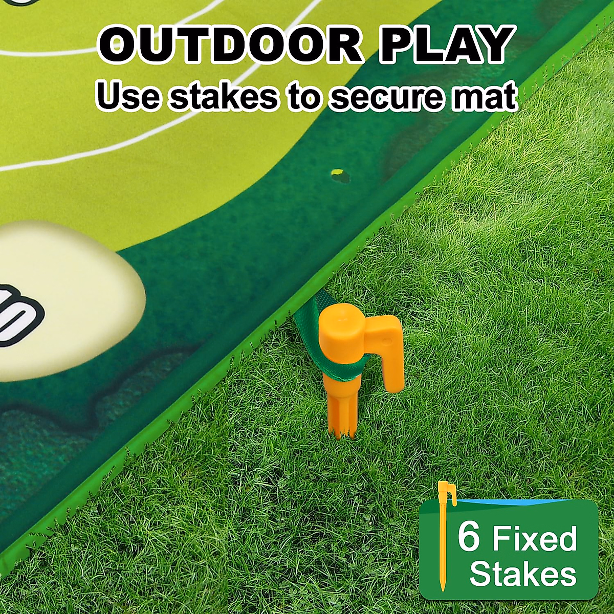 TOY Life Chipping Golf Practice Mats Golf Game Training Mat Indoor Outdoor Games for Adults Family Kids Outdoor Play Equipment Stick Chip Golf Set Backyard Game(Patented)