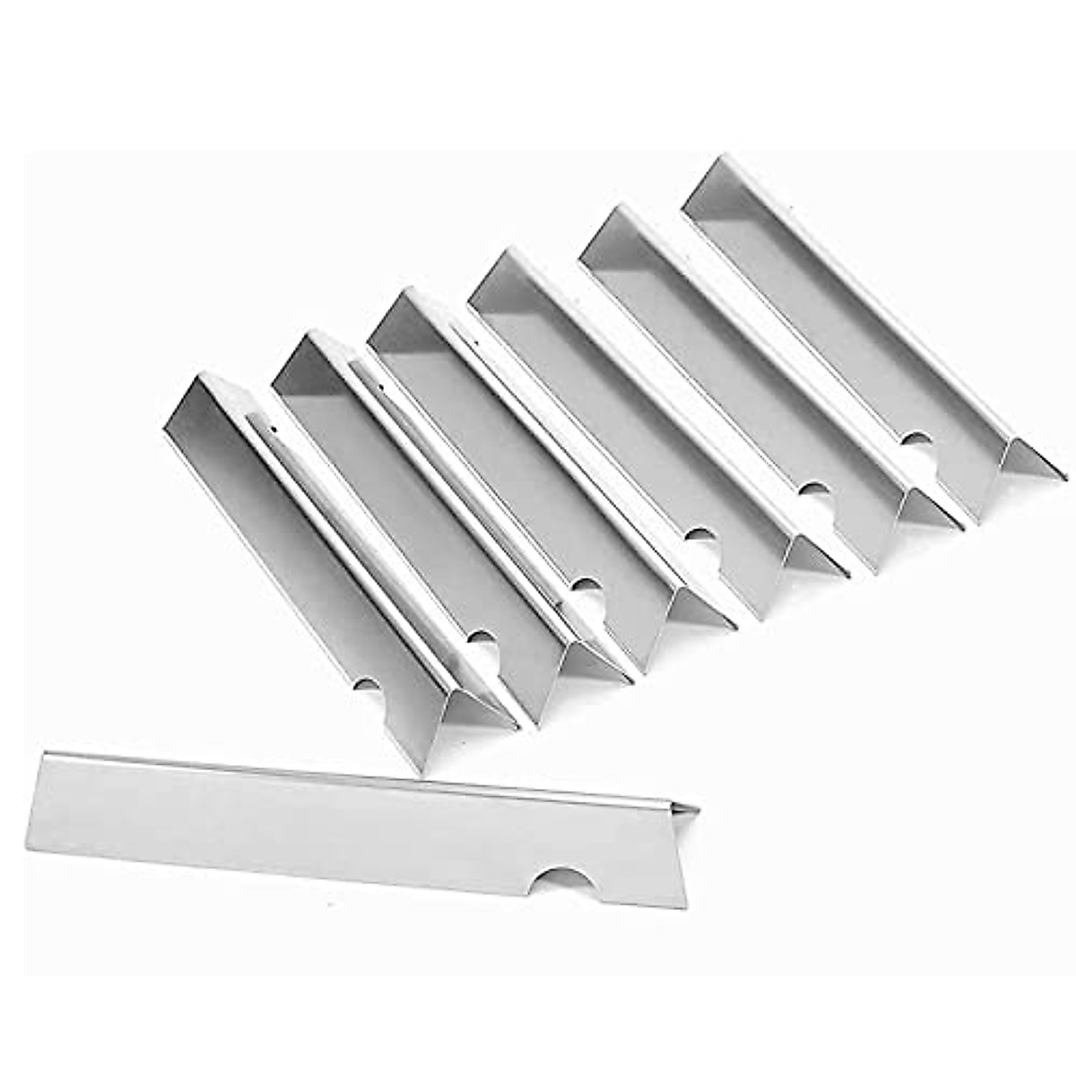 Outspark 66033 Grill Flavorizer Bars for Weber Genesis II E-410/LX E-440 S-440 Series Gas Grills,Replacement Parts for Weber Genesis II 400 Series,66796 66030 Flavor Bars(7 Pack Stainless Steel)