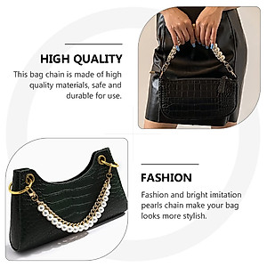 Generic Fashion Artificial Pearls Bag Chain Strap Handbag Purse Replacement Chains