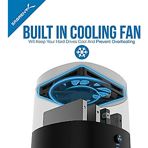 SABRENT USB 3.0 4 Bay 2.5” Hard Drive/SSD Docking Station with Fan (DS-4SSD)