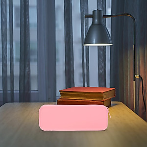 SEWACC Silicone Pencil Case, Solid Color Pencil Pouch Zipper Pencil Case Small Pencil Pouch Aesthetic Pencil Bag for Women Makeup Brush Pink