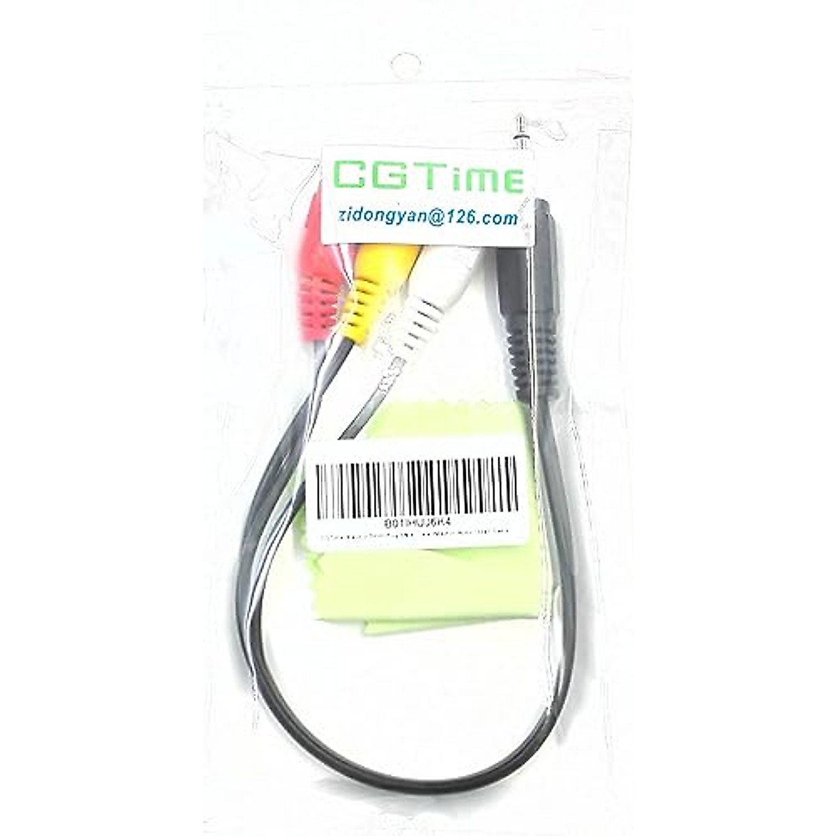 zdyCGTime Black 3.5mm Plug Male to 3 RCA Female Adaptor Audio Video Cable(25CM) (F/M))