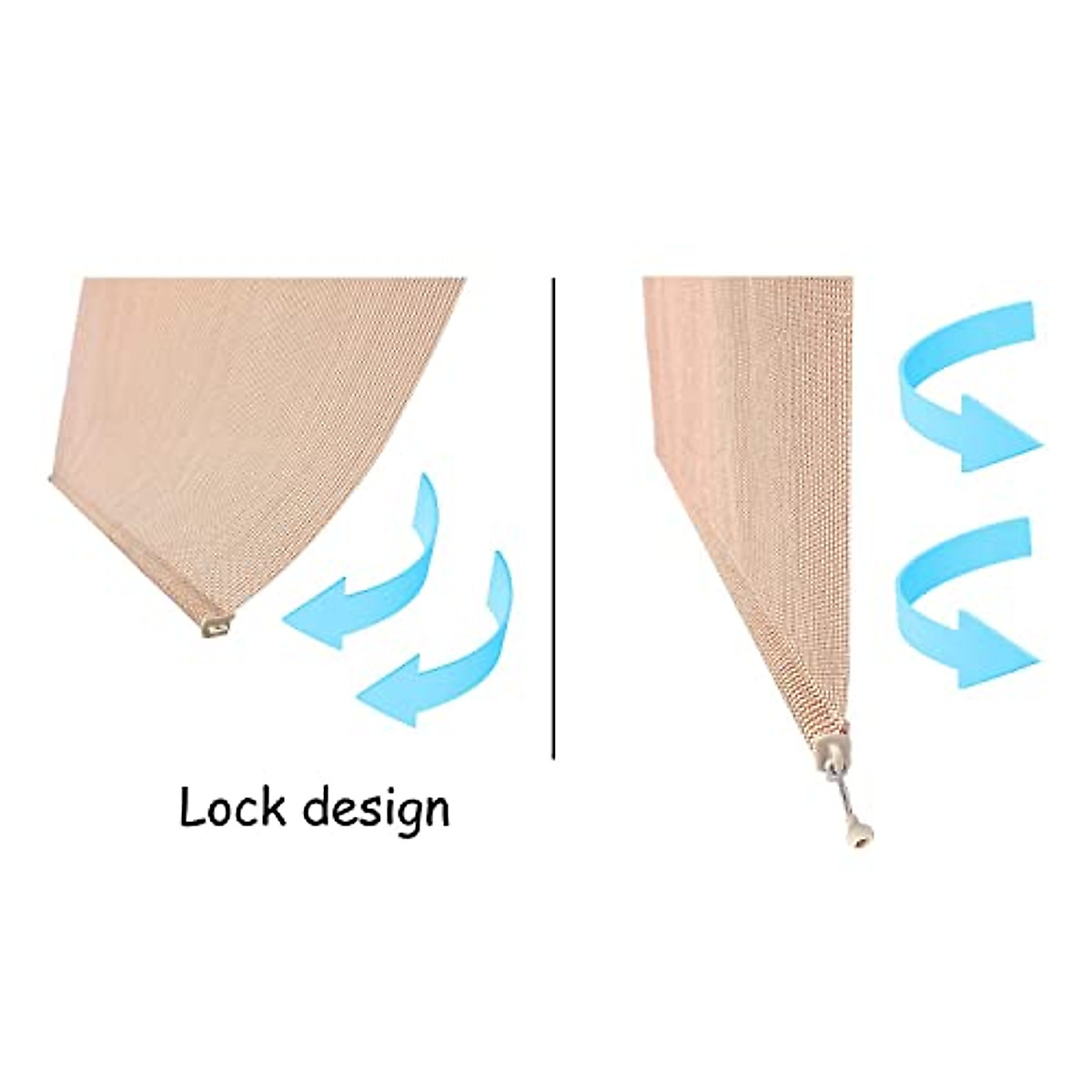 HTTMT- 8'W x 8'L Roller Shade Blind Roll up w/Crank for Deck Porch Balcony Patio Light Filter [P/N: ET-KLB-HT8*8-Beige]