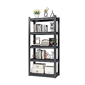 2000LBS Capacity 5-Tier Metal Storage Shelves, Adjustable Garage Shelving Unit, Heavy Duty Shelves Organization Multipurpose Storage Shelf Warehouse Basement Kitchen Living Room, 31.5"W x15.7"D x63"H
