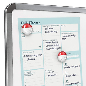 Arteza Framed Magnetic Dry Erase Board Set (2-Pack, 11x14 inches), Small Whiteboards with Marker & Magnets, Ideal for School Supplies, Office, Classroom, College Dorm Essentials