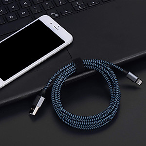 iPhone Charger, Sundix 3Pack 9ft Lightning Cable iPhone Charger Cable Nylon Braided Charging Cord Compatible iPhone 14/13/12/12Pro/12ProMax/11/11Pro/11Pro MAX/XS/XS MAX/XR/X/8/8Plus/7/7Plus and More