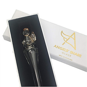 Glass Whiskey Water Dropper with a Glass Angel Top,Made in Scotland - Water Pipette for Scotch, Whiskey, Bourbon Gift, Whiskey Bar Accessory by Angels Share Glass