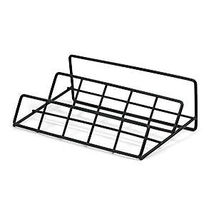 Simpli-Magic Spice Rack, 10 Jar Stackable Detachable Display Counter Shelf, Black Frosted Iron Freestanding Storage Holder, Seasoning Organizer for Countertop Kitchen Cabinet