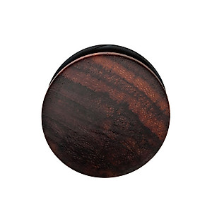 Zaya Body Jewelry Pair of Organic Sono Wood Hand Carved Ear Plugs Gauges 6g 4g 2g 00g 7/16 9/16 5/8 3/4 7/8 1 Inch (00g)