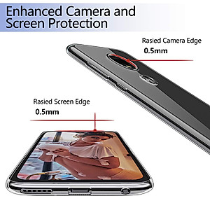 SNOSHO for Moto G7 Slim Case,Thin TPU Silicone Soft Flexible Skin Gel Anti-Scratch Shockproof Protective Cases Cover for Motorola G7, Crystal Clear