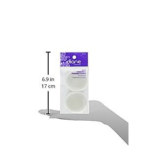 Diane D815 Makeup Cosmetic Puffs for Compacts, Pressed Powders, Setting Powders - 2 Count (Pack of 1)