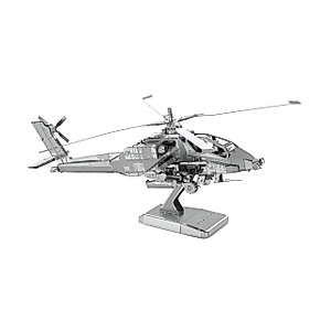 Metal Earth AH-64 Apache 3D Metal Model Kit Fascinations