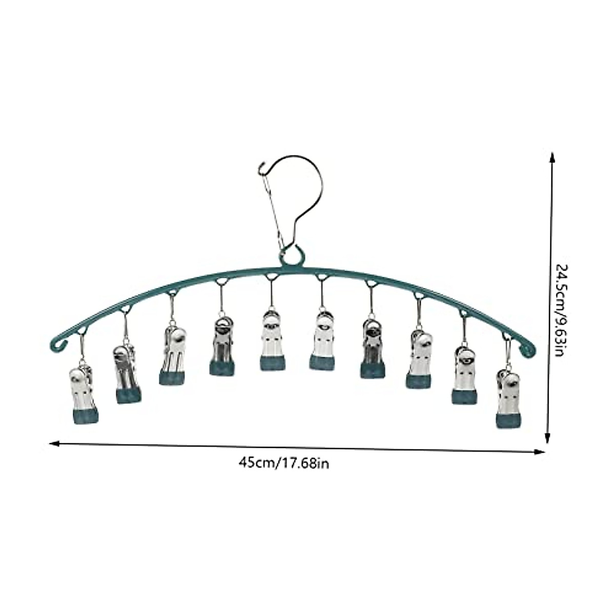 Alipis 3pcs Multi Clip Sock Rack Sock Drying Rack Laundry Drying Clips Stainless Steel Laundry Hangers Drying Socks Hanger Laundry Rack with Clips Laundry Drying Rack Small Tools Pp Towel
