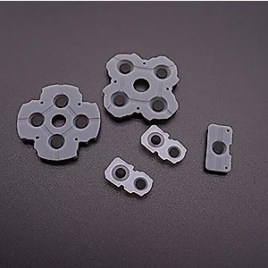 Replacement Silicone Rubber Conductive Pad & Full Set Joysticks Dpad R1 L1 R2 L2 Triggers Bumpers Direction Key ABXY Buttons for Sony PS5 Controller (Yellow)