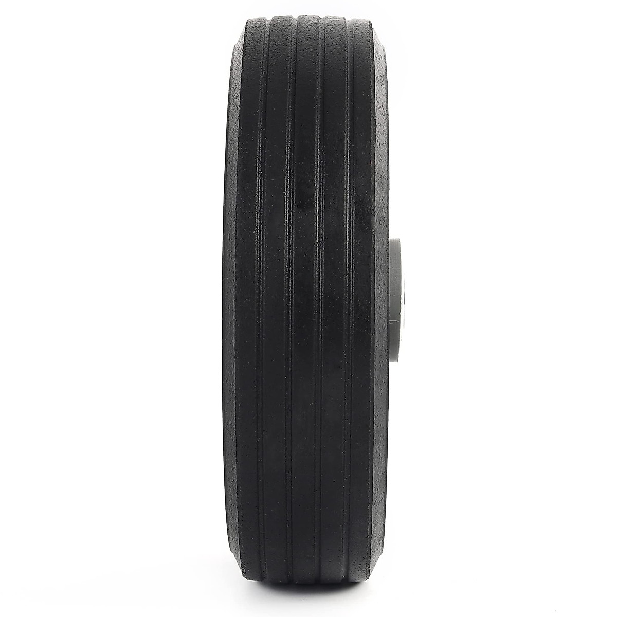 (2- Pack) Run-Flat Solid Rubber Replacement Tire 8" x 2'' with a 5/8" axle for Hand Trucks, Wheelbarrows, Dollies, Trolleys and More – Run Flat with 500 lbs Max Loads