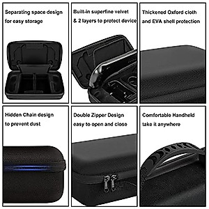 OwlTree Carrying Case Compatible with Steam Deck, Protective Shell Travel Carry Storage Bag for Steam Deck Console , AC Adapter Charger, TV Dock and other Accessories