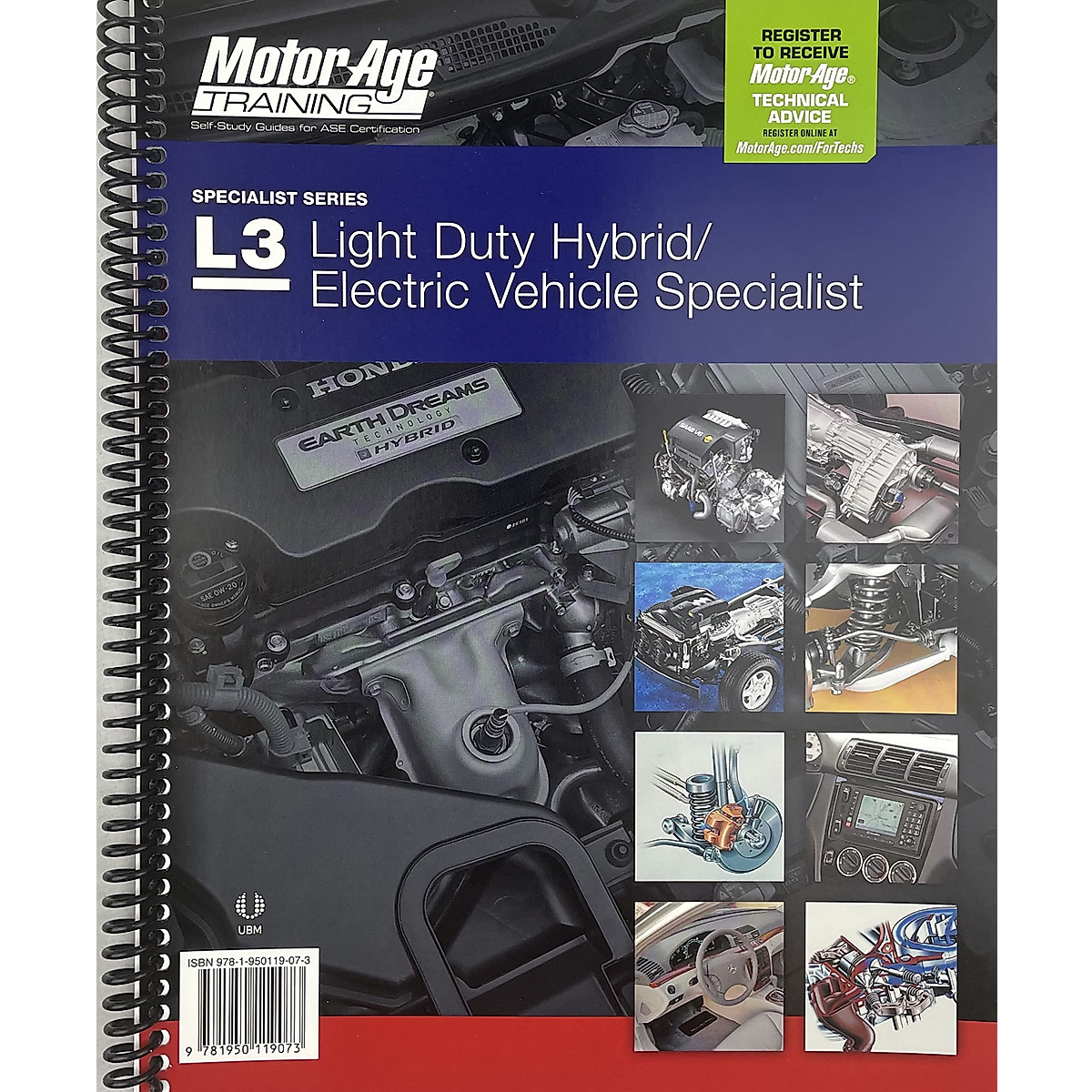 ASE Test Prep L3 - Hybrid/electric Vehicle Specialist Certification Test Prep Study Guide (Motor Age Training) by Motor Age Staff (2016-08-02)