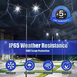 2Pack 400W LED Parking Lot Light 56000 Lumen, UL DLC Parking lot Flood Lights Arm Mount, Street Area Light IP65 5000K Waterproof 100-277VAC Input, Stadium Lights Outdoor LED, LED Pole Light Outdoor