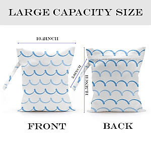 zcyxuuw Wet Bag, Wet Dry Bag, Wet Bag for Swimsuit, Travel, Beach, Pool, Diapers, Dirty Yoga Gym Clothes, Makeup Bag, Waterproof Reusable Minimalist Aesthetic Line Art Geometric Decor