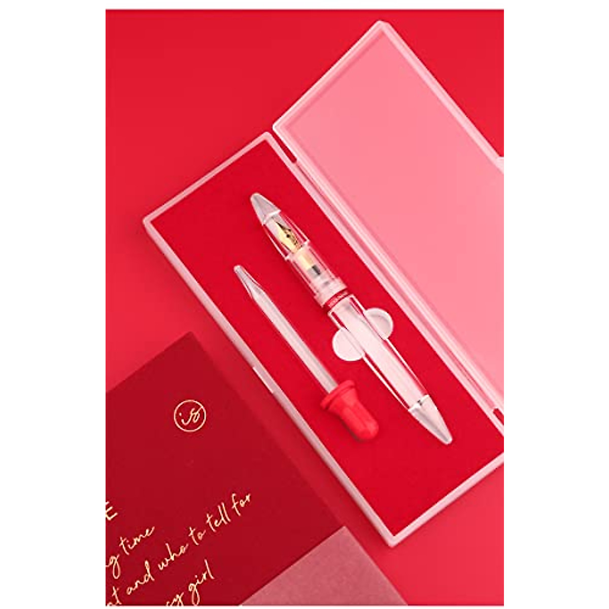 Majohn M2 Eye Dropper Fountain Pen, Large-Capacity Ink Storing, Fine Nib Writing Pen Set for Office/Business/Student/Signature