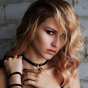 6 Pieces Nose Rings Fake Nose Ring Magnetic Septum Fake Nose Ring Fake Nose Ring Hoop Stainless Steel Inlaid Jewelry Horseshoe Faux Clip Nose Ring on Non-Pierced Nose Ring for Women Men