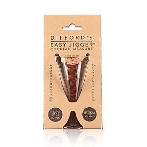Easy Jigger® Spirit Measure by Difford’s Guide and Bonzer | Cocktail Jigger Spirit Measures (25ml, 50ml, 60ml) for Unbeatable Accuracy| Single or Double Shot Alcohol Measure