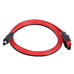 QIANRENON 45A Connector to DC Solar Extension Cable DC5525 (5.5 x 2.1mm) to Solar Panel Power Plug Adapter Connector 16AWG for Portable Generator Backup Battery& Foldable Solar Panel 3.9ft/1.2m