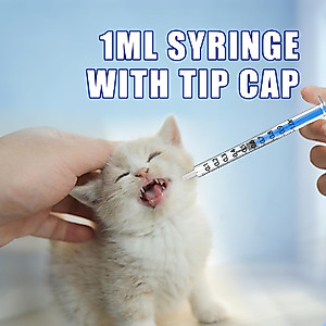 100Pack 1ml Syringes With Caps
