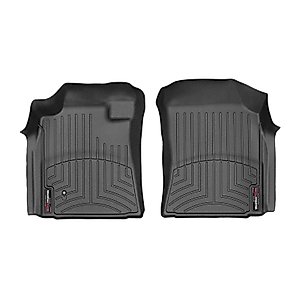 WeatherTech Custom Fit FloorLiners for Toyota Tundra, Sequoia - 1st Row (440441), Black
