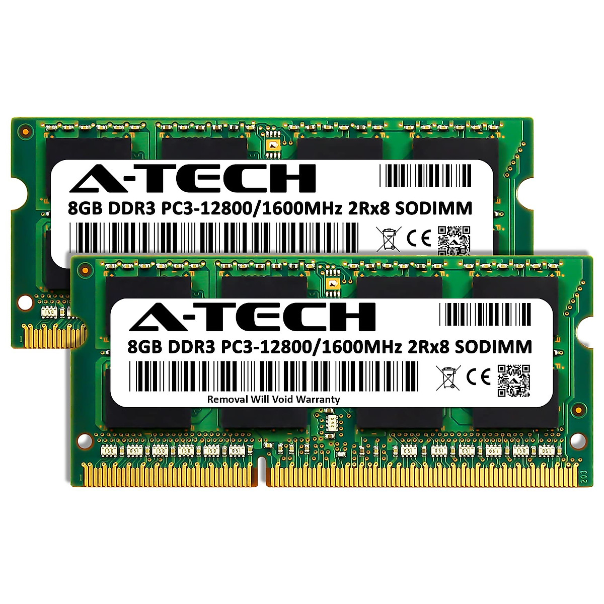 A-Tech 16GB Kit (2x8GB) RAM for Apple MacBook Pro (Mid 2012), iMac (Late 2012, Early/Late 2013, Late 2014, Mid 2015), Mac Mini (Late 2012) | DDR3 1600MHz PC3-12800 SODIMM 204-Pin Memory Upgrade