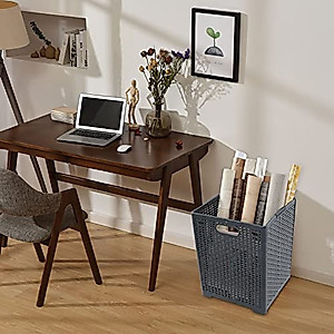 Sosody 40L Plastic Laundry Baskets, Collapsible Laundry Hampers, 2 Pack