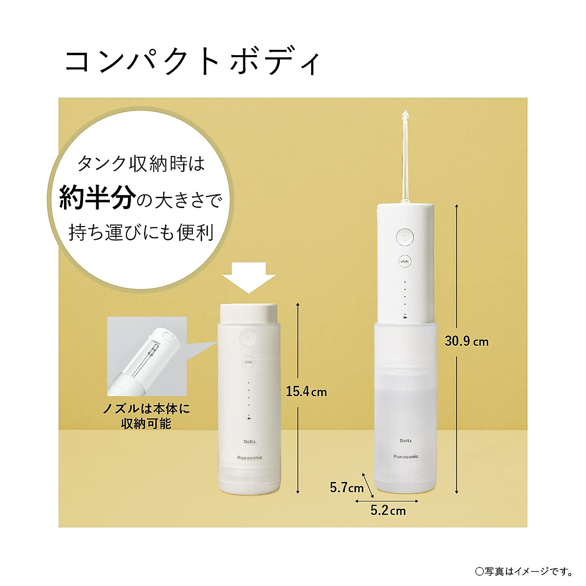 Panasonic EW-DJ42-W Electric Dental Flosser [Jet Washer Doltz Ultrasonic Water Flow Waterproof/Portable Model] AC100-240V Shipped from Japan Released in May 2022