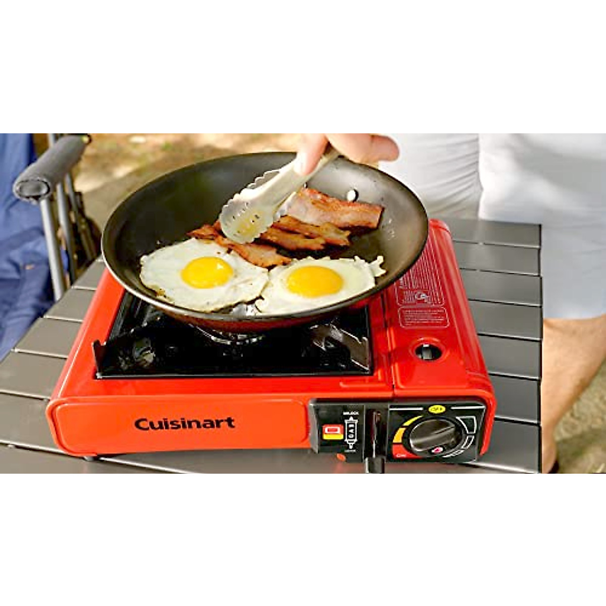 Cuisinart CGG-1050 Portable Butane Camping Stove with Carrying Case - 8,000 BTU Burner - Perfect for Camping and Tailgating