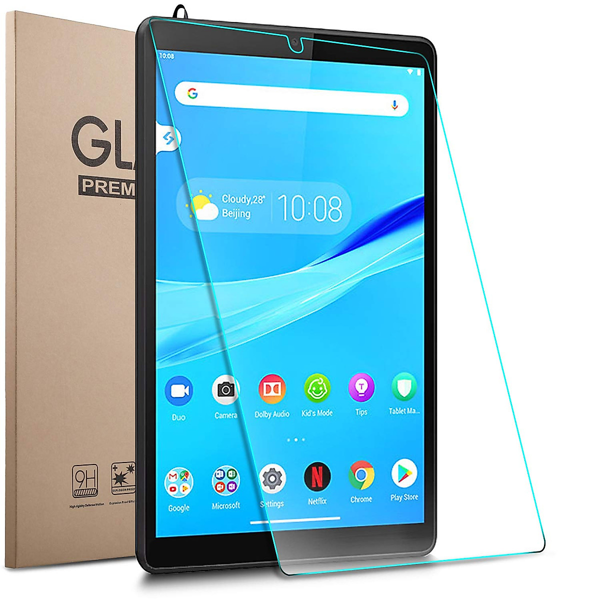 Ratesell Lenovo Tab M8 FHD TB-8705F Screen Protector,Tempered Glass Screen Protector, 9H Hardness/Bubble Free/High Response for Lenovo Tab M8 FHD TB-8705F / TB-8705N / Tab M8 HD TB-8505F / TB-8505X
