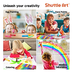 Tempera Paint Sticks, 30 Colors Solid Tempera Paint for Kids, Super Quick-drying, Washable Paint, Works Great on Paper Wood Glass Ceramic Canvas