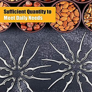 20 Pcs Crab Crackers, Crab Crackers and Tools Seafood Crackers Stainless Steel, Lobster Crab Leg Crackers Opener Set, Shellfish Crab Claw Nut Crackers for Home Kitchen Party Tools, Silver