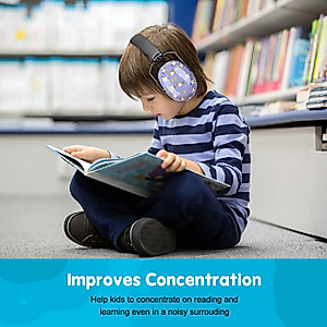 ProCase Noise Cancelling Headphones for Kids Toddler, SNR 27dB Noise Reduction Ear Muffs, Kids Ear Protection for Fireworks Autism, Sensory Headphones for Autistic Kids -Carton