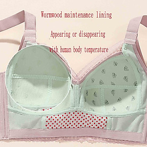 Kendally Bra, Kendally Comfy Corset Bra Front Cross Side Buckle Lace Bras Wireless Slim and Shape Bra for Older Women Women Bras Push Up Sujetadores para Mujer Pink