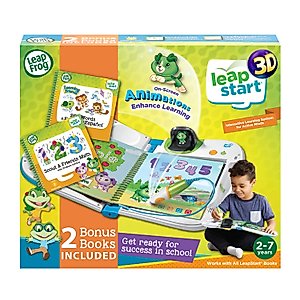 LeapFrog LeapStart 3D Interactive Learning System & 2 Book Combo Pack: Learning Friends and Scout & Friends Math