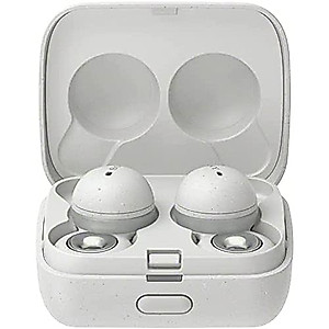 Sony WFL900/W LinkBuds Truly Wireless Earbuds Headphones w/Alexa Built-in (White) Bundle with Tech Smart USA Audio Entertainment Essentials Bundle and 1 YR CPS Enhanced Protection Pack