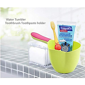 Baby Bath Waterfall Rinser, RainbowBaby Shampoo Rinse Cup Head Washing Baby Tub Water Scoop, Tear-Free Baby Bath Mug (Green)