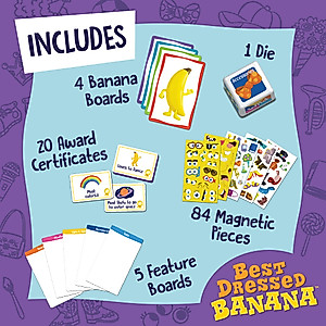 Peaceable Kingdom Best Dressed Banana Cooperative Board Game – Ideal for 2-4 Players Ages 4 and Up