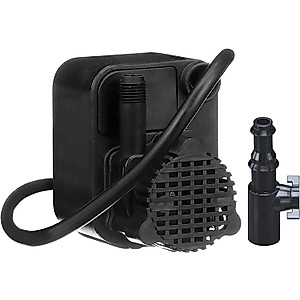 Little Giant PE-1H-PW 115 Volt, 1/125 HP, 170 GPH Epoxy Encapsulated Small Submersible Direct Drive Pump with Hooded Volute and Flow Control Valve, 6-Feet Cord, Black, 566604